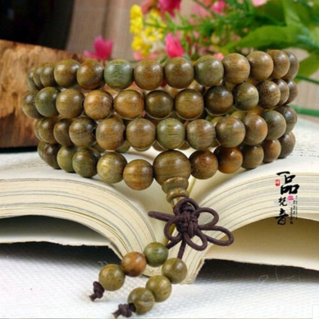 Green Sandalwood 108 6mm Buddhist Prayer Bead Mala Bracelet/necklace - Etsy