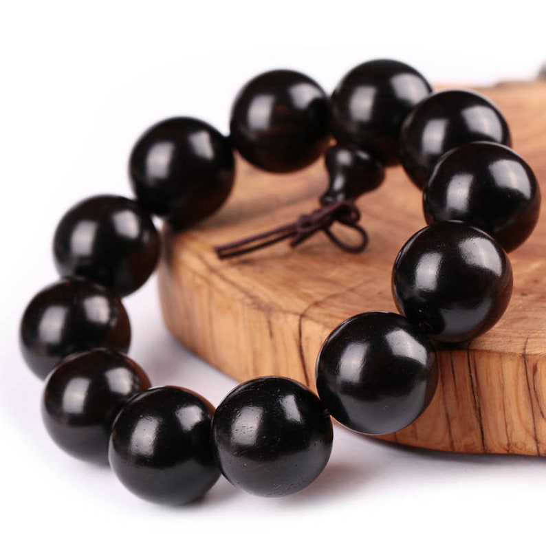Huge Stretchy Tibetan 12 20mm Black Sandalwood Delicately - Etsy