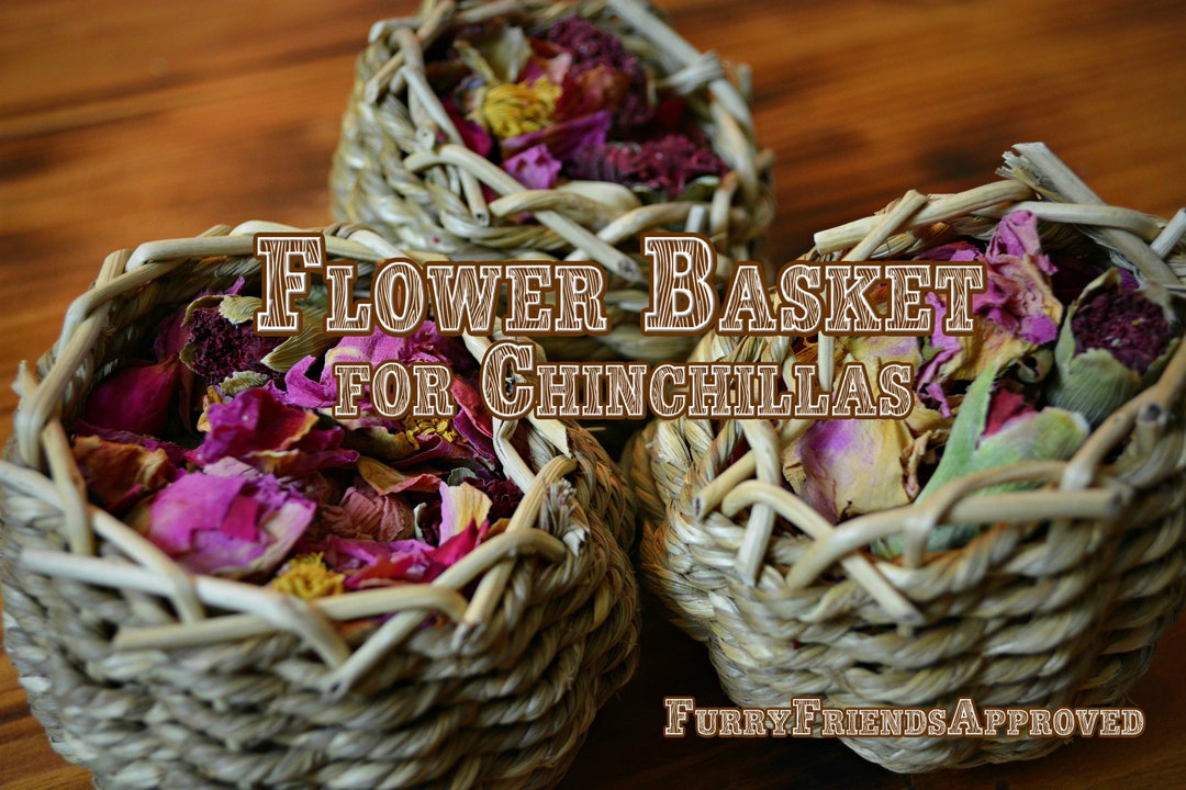 Flower Basket, Toy for Chinchillas, Rose Petals, Peony Flowers ...