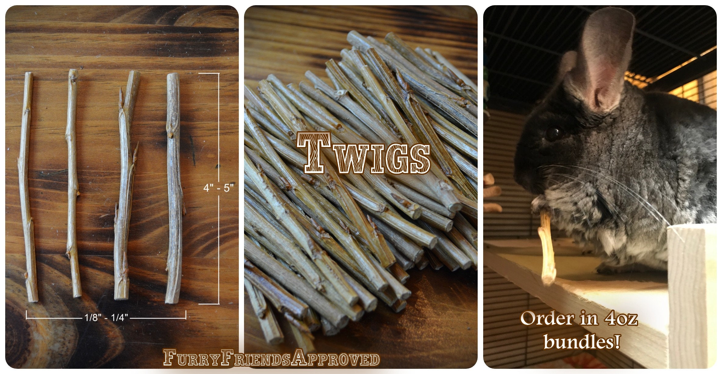 Poplar Sticks Treats for Small Pets Twiglets Twigs Sticks | Etsy