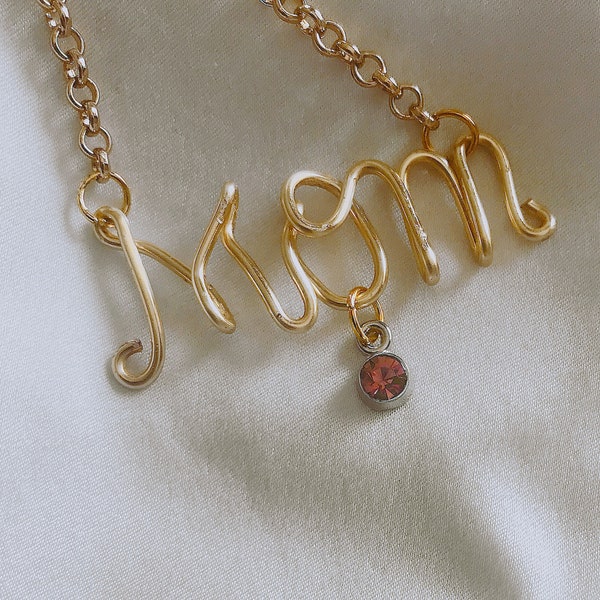 Wire Name Necklace - Etsy