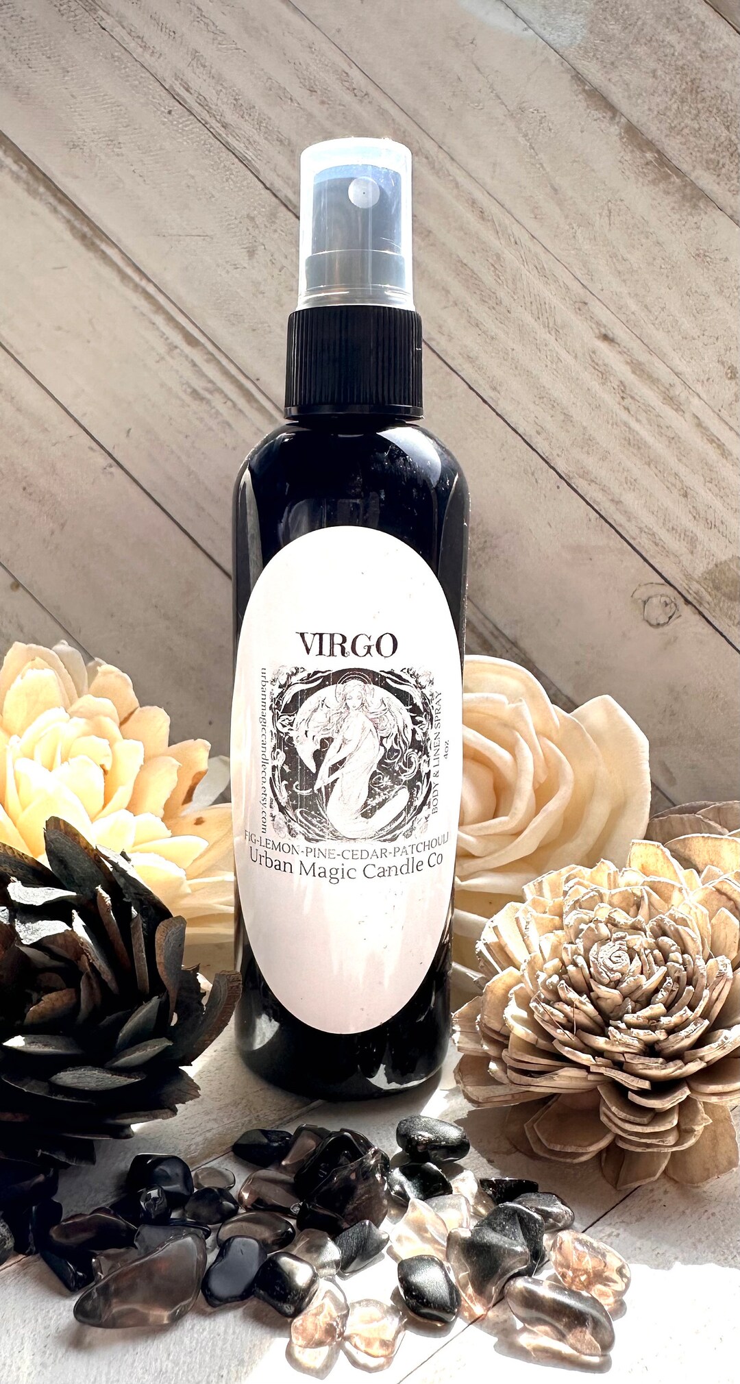 Zodiac Crystal Body Mist, Virgo Aura Body Spray, Luxury Pillow, Linen ...