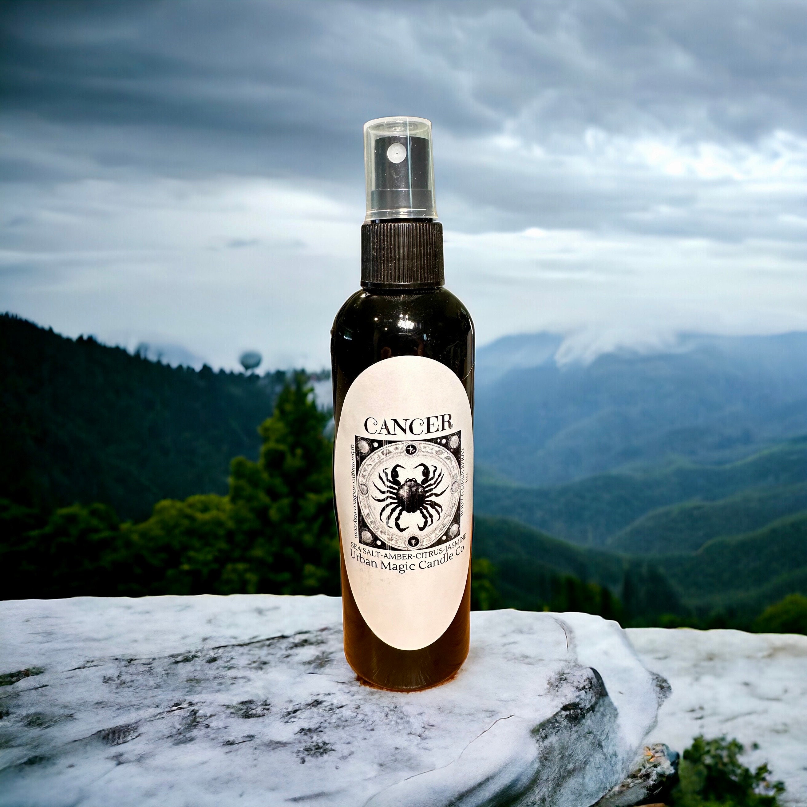 Zodiac Crystal Body Mist, Cancer Aura Body Spray, Luxury Pillow, Linen ...