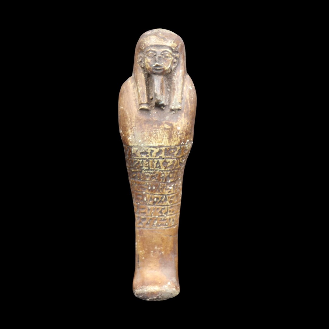 Antique Funerary Figurine Afterlife Brown Stone Statue of Ancient ...