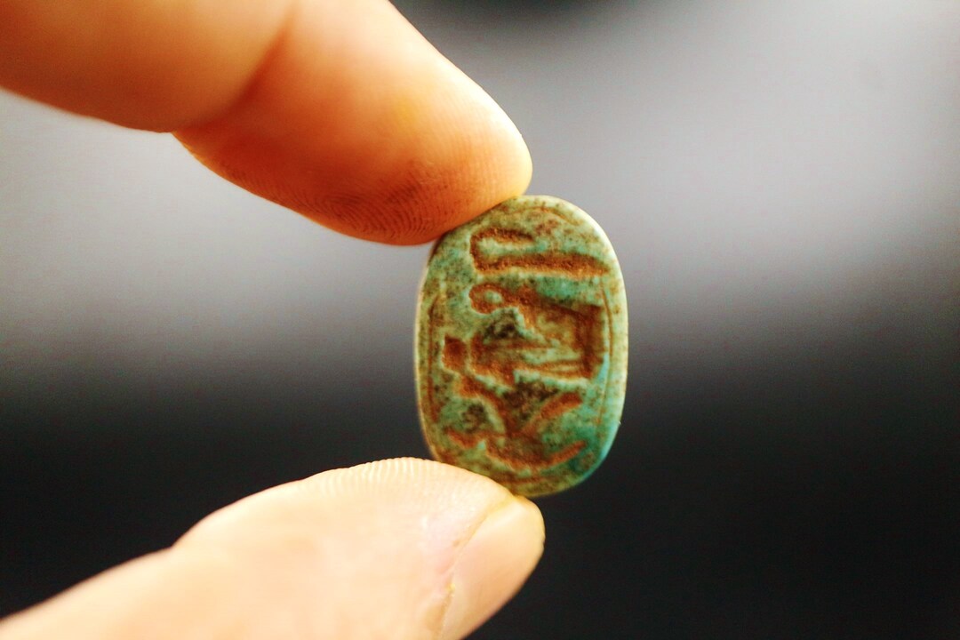 Rare Antique Stone/faience Scarab Beetle kheper Amulet Figurine Ancient ...