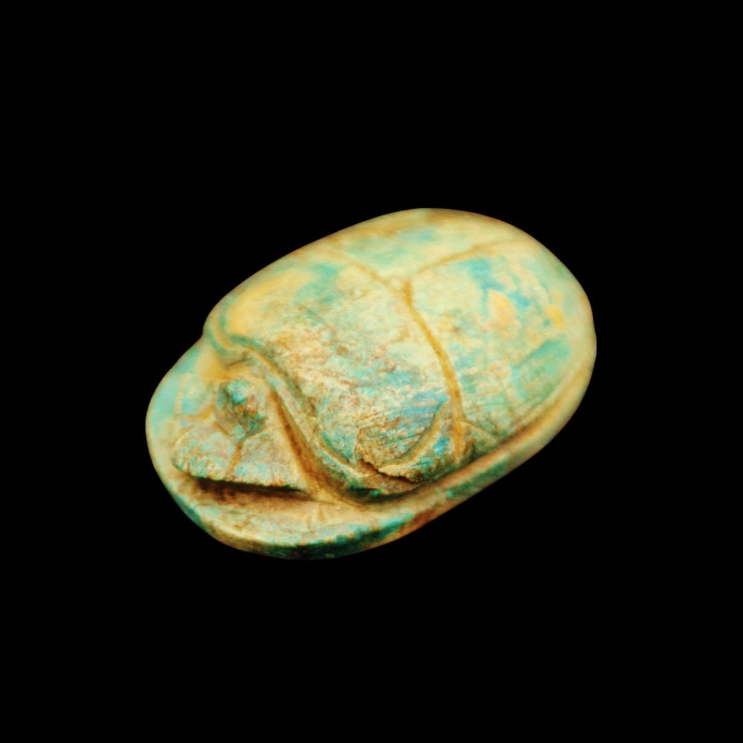 Rare Authentic Antique Egyptian Stone Scarab Beetle "kheper" Amulet ...