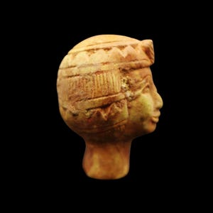 Fine Antique Egyptian Stone/faience Pharaoh King Bust Mask Head Figure ...