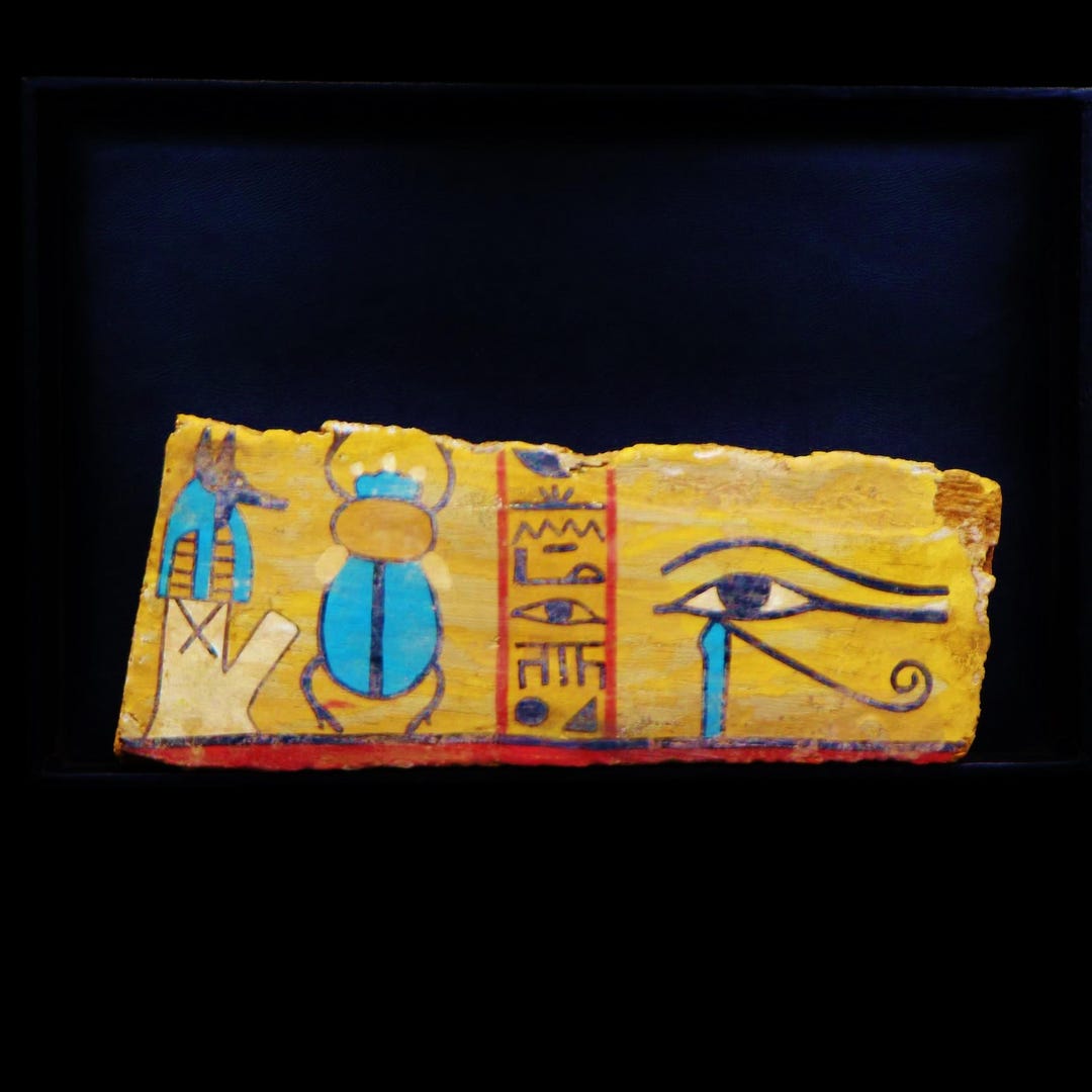 Authentic Antique Carved Wall Plaque of Ancient Egyptian Wood Fragment ...