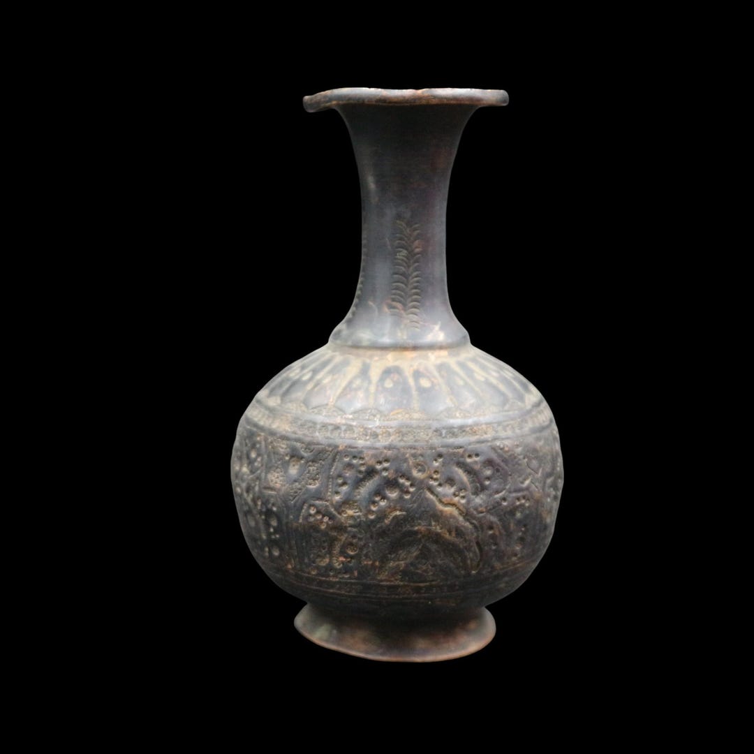 Fine Authentic Faience/stone Antique Egyptian Hand Carved Vessel Jar ...