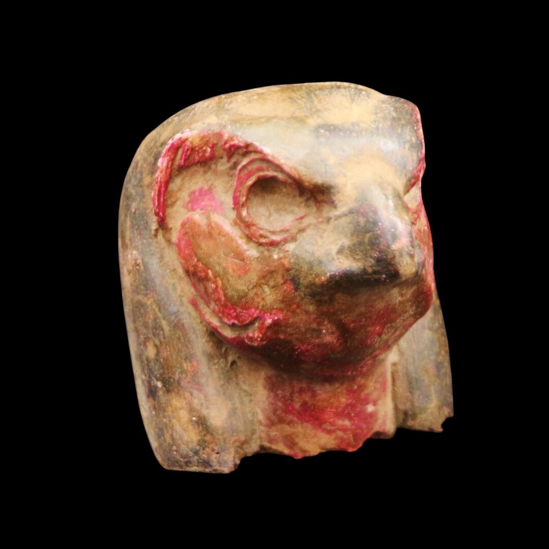 Large Rare Antique Egyptian STONE Falcon Horus Bust Mask Figure "god of ...