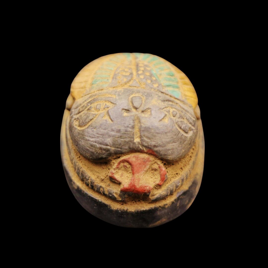 Rare Antique Stone Scarab Beetle kheper Amulet Figurine Ancient ...