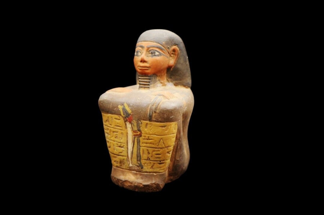 Fine Antique Egyptian Scribe Stone Statue Figure of ANCIENT EGYPT ...