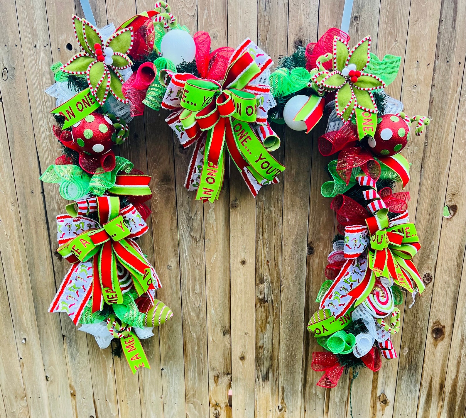 Green Monster Door Garland, Green Monster Fireplace Garland, Whimsical ...