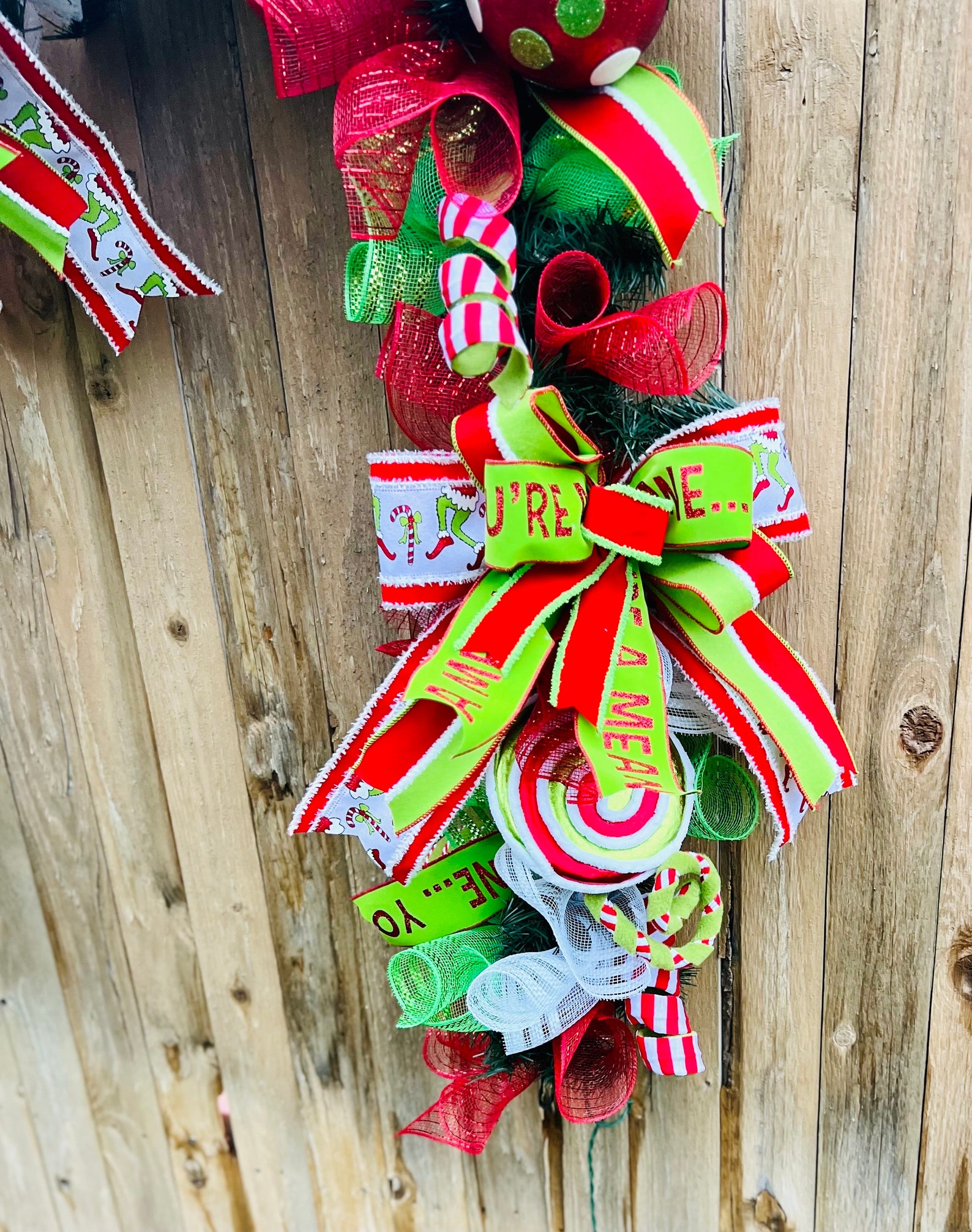 Green Monster Door Garland, Green Monster Fireplace Garland, Whimsical ...