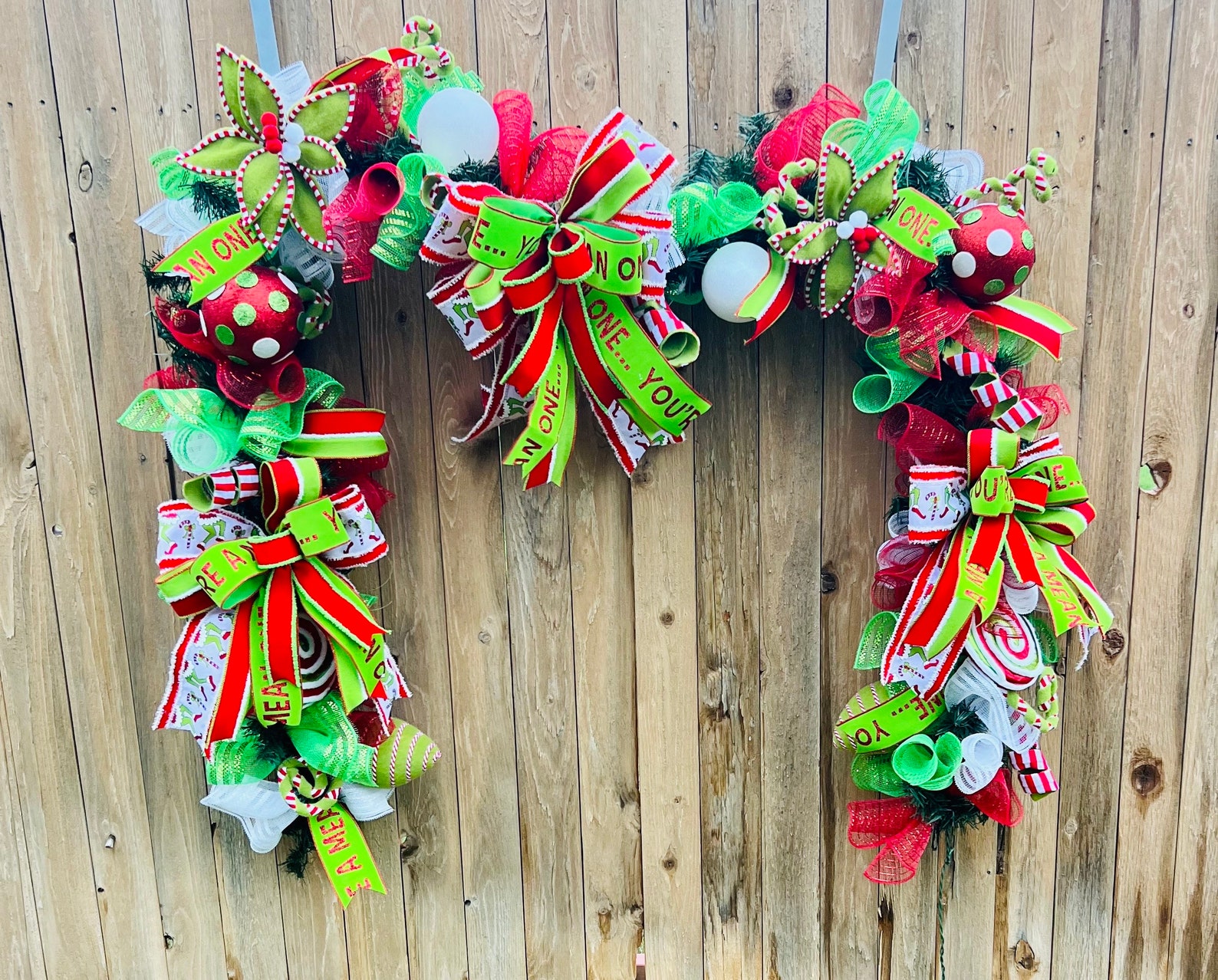 Green Monster Door Garland, Green Monster Fireplace Garland, Whimsical ...