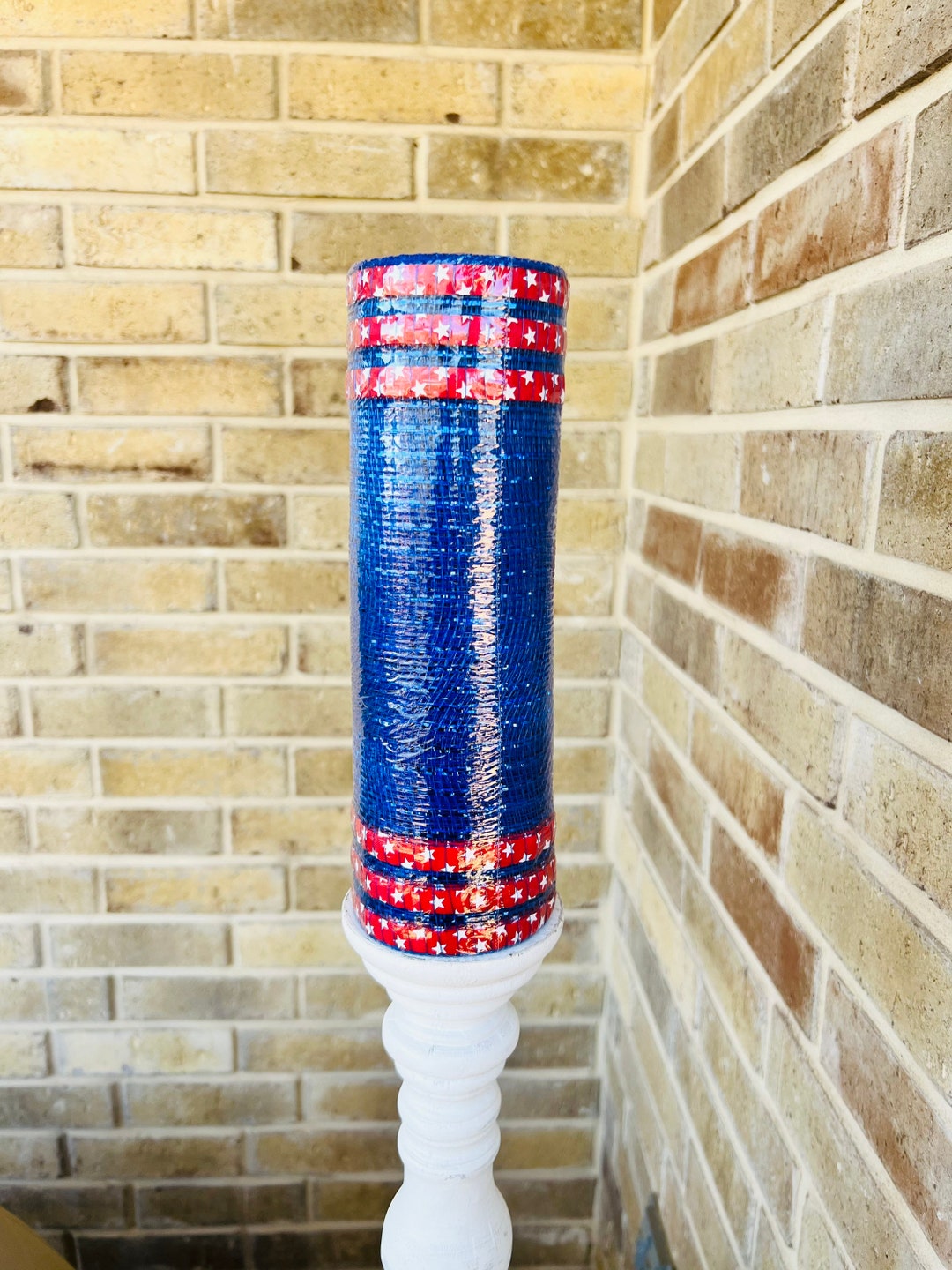 4th of July Deco Mesh, Patriotic Deco Mesh, Red White Blue Star Deco ...