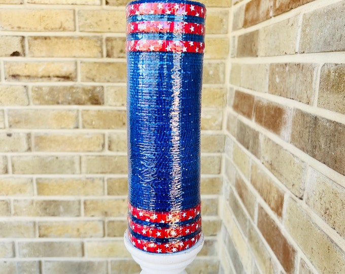 4th of July American Flag Deco Mesh Wreath. - Etsy