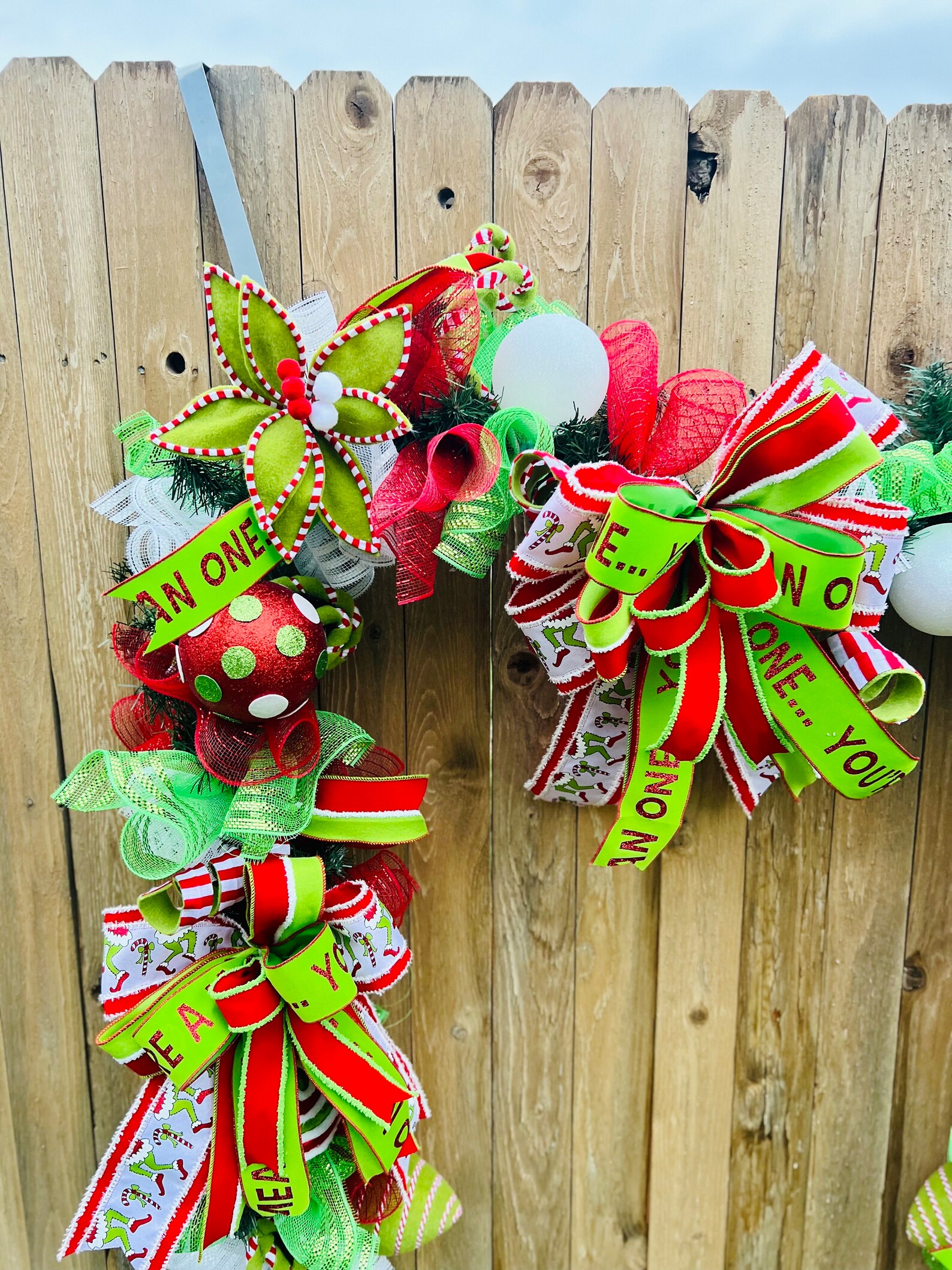 Green Monster Door Garland, Green Monster Fireplace Garland, Whimsical ...