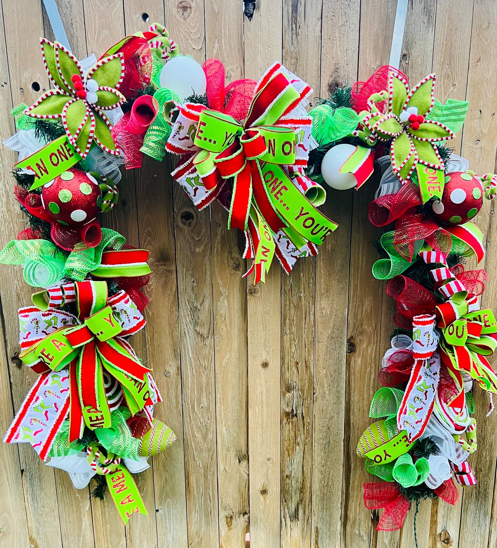 Green Monster Door Garland, Green Monster Fireplace Garland, Whimsical ...