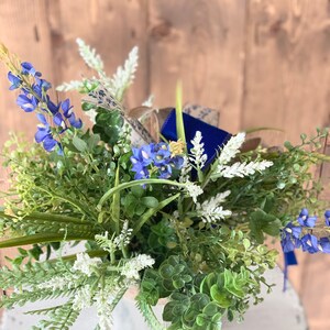 Bluebonnet centerpiece bluebonnet table décor rustic | Etsy