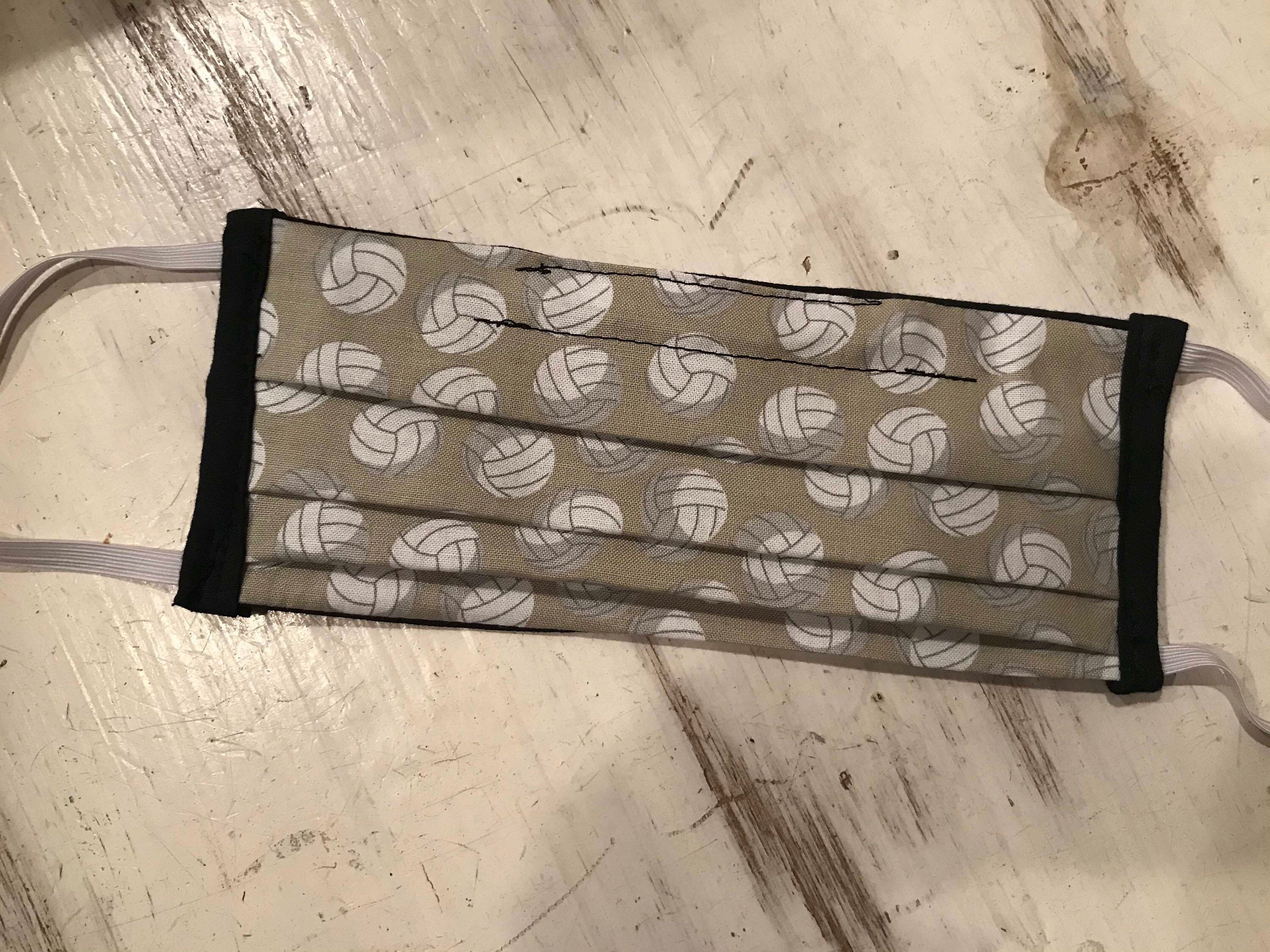 Volleyball Cotton Face Mask - 2 Layer /100 Percent Cotton- Wire on Nose ...