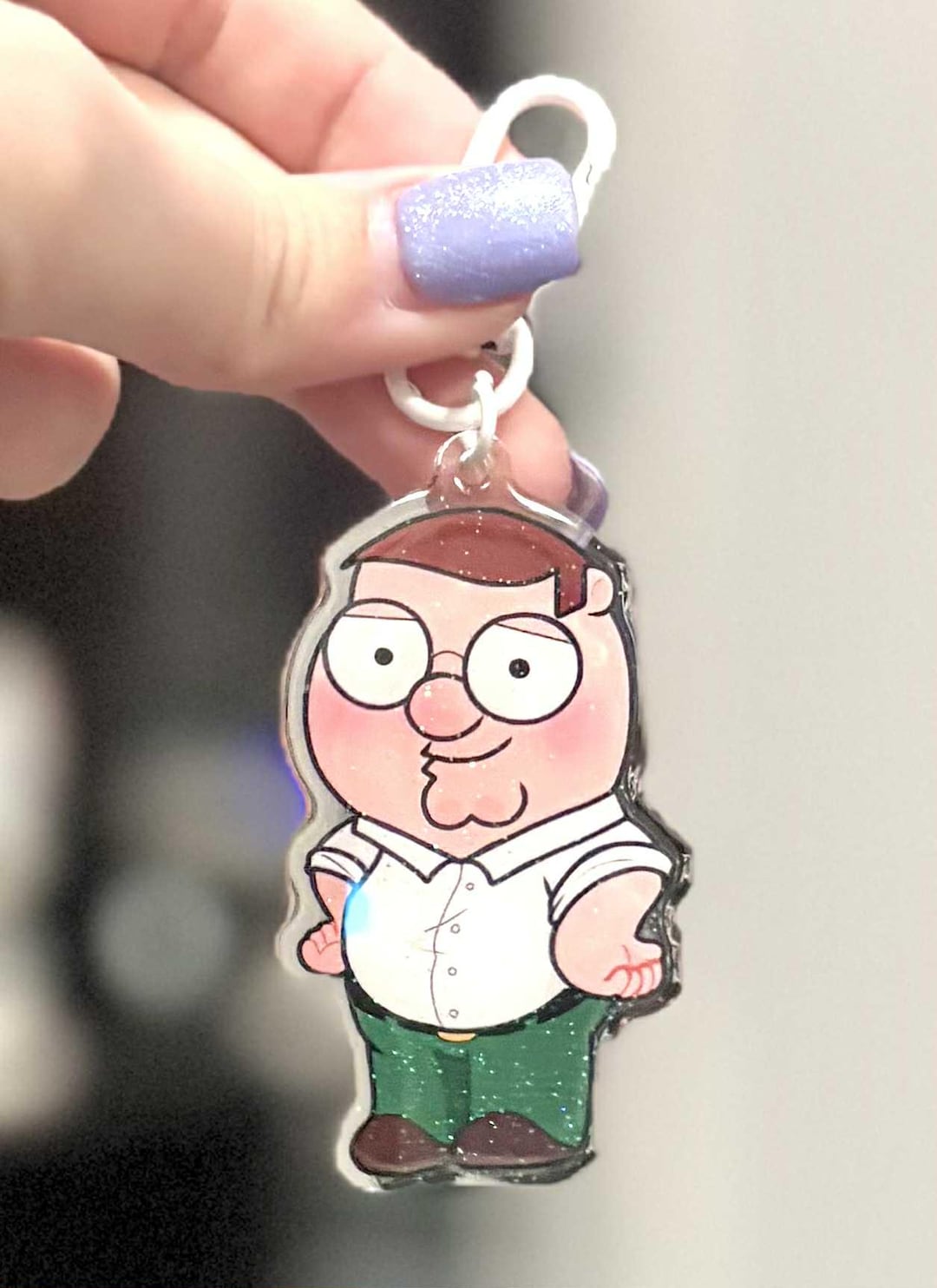 Family Guy Funny Moments Peter Griffin Charm Keychain - Etsy