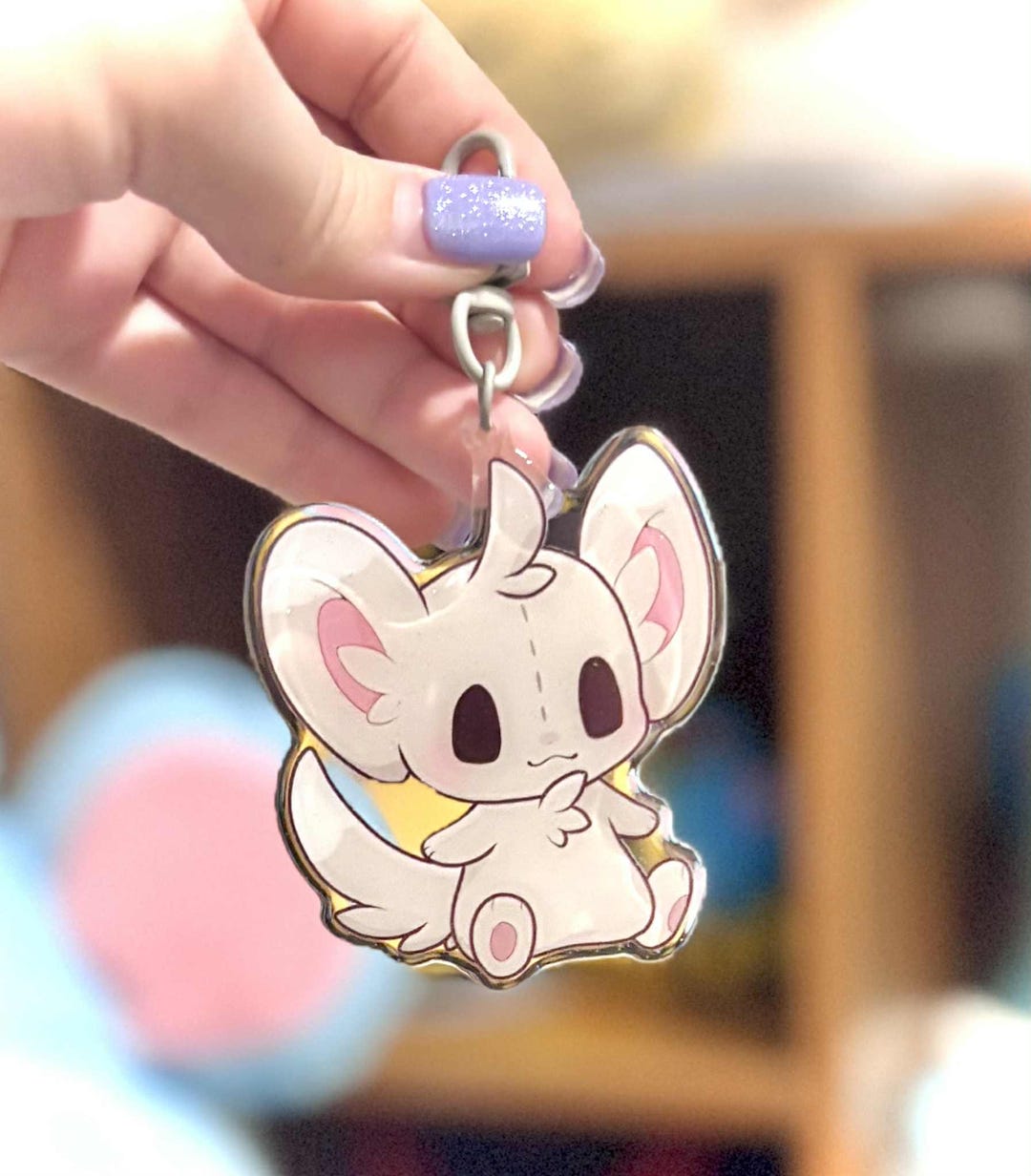 Minccino Inspired Keychain Poke Charm - Etsy