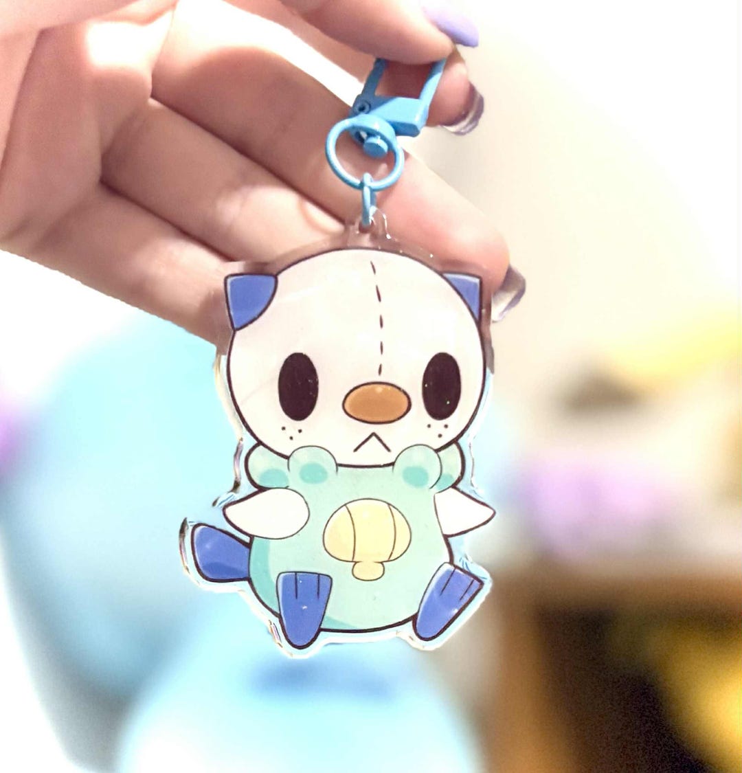 Oshawott Keychain Poke Charm - Etsy