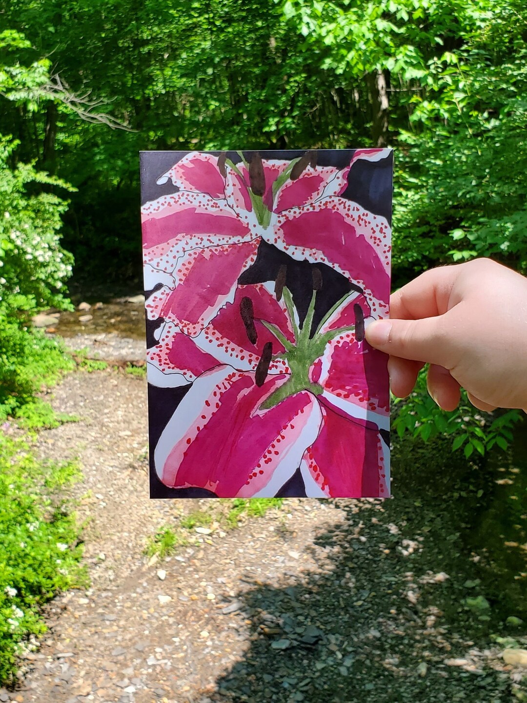 Firework Flowers 5x7 Art Print - Etsy