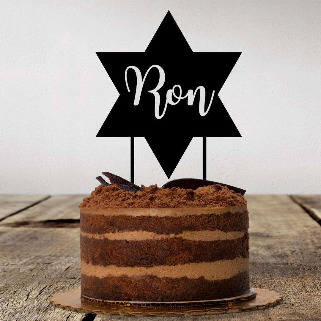 Personalized Cake Toppers With Names, Hebrew and German - Etsy