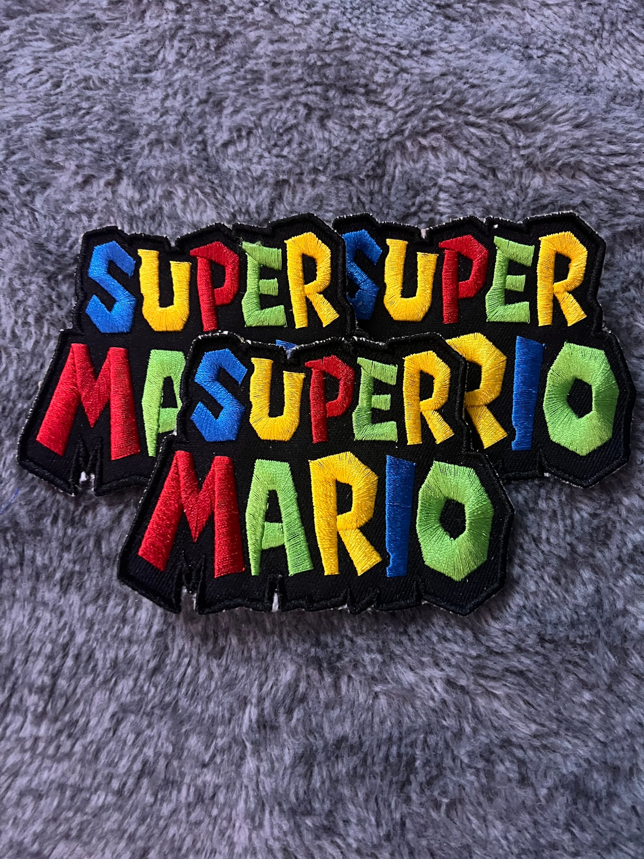 SUPER MARIO LOGO Large Patch Stitched 4 X 3 - Etsy