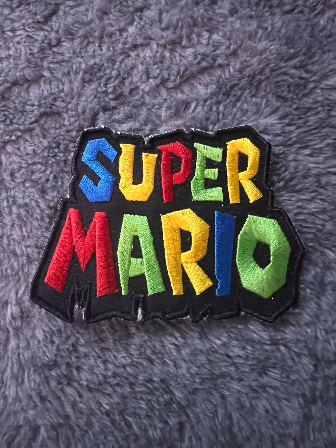 SUPER MARIO LOGO Large Patch Stitched 4 X 3 - Etsy
