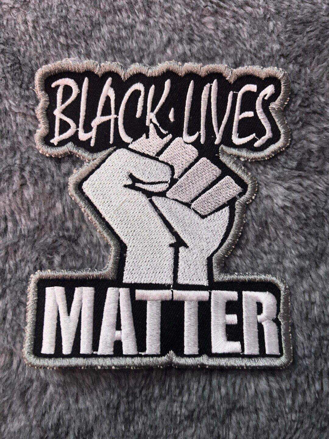 BLM Black Lives Matter Large Fist Patch Stitched 4.5 X 4 - Etsy