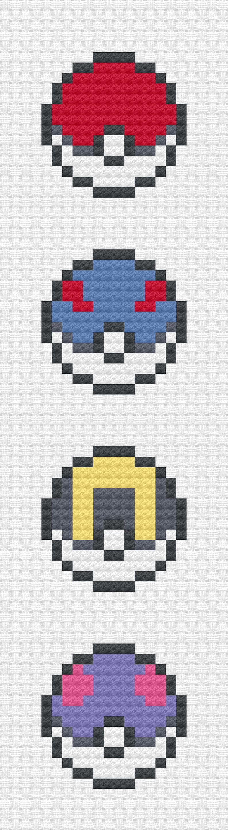 Pokeball Bookmark Cross Stitch Pattern - Etsy