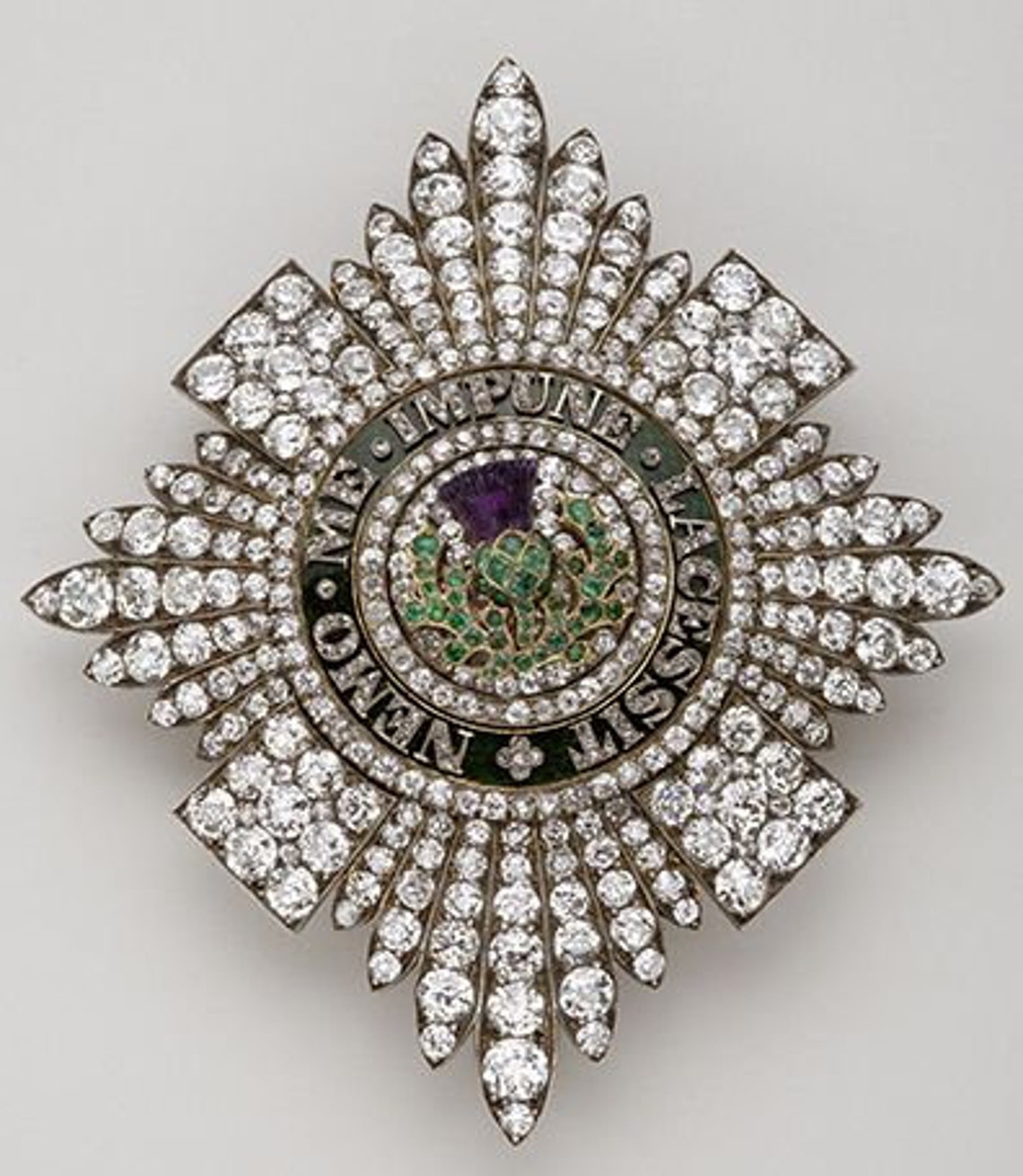 Antique Victorian Brooch American Diamond 925 Sterling Silver Brooch ...