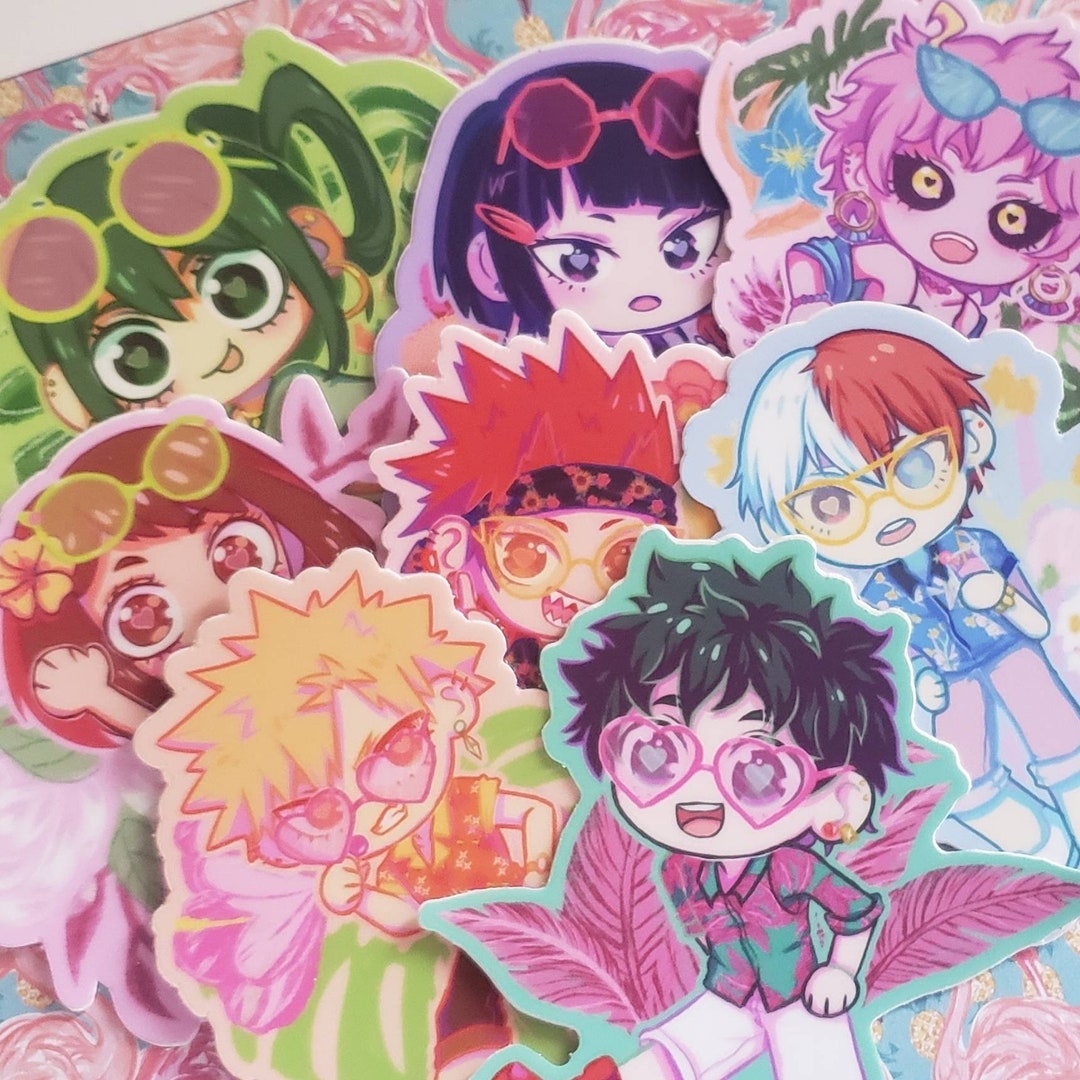 MHA / BNHA Summer Stickers - Etsy