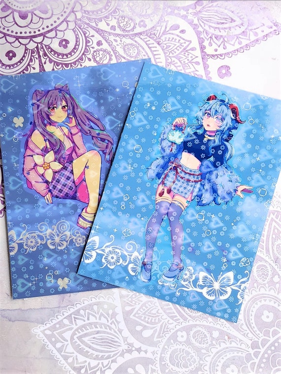 Genshin Impact Y2K Fashion Prints - Etsy