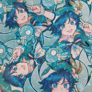 Monstadt Characters - Genshin Impact Holo Stickers - Etsy