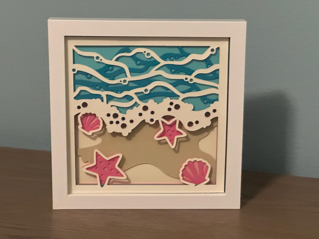 Beachy Scene Shadow Box - Etsy