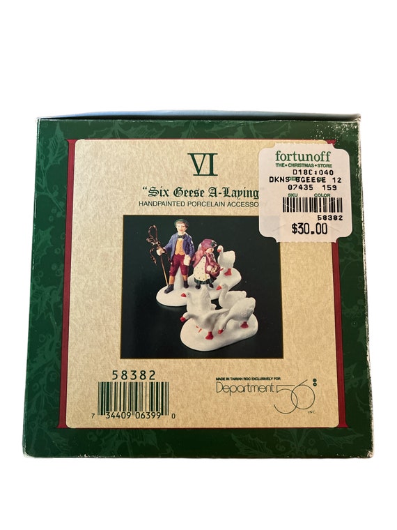 Department 56 Twelve Days of Dickens Village Six Geese - Etsy