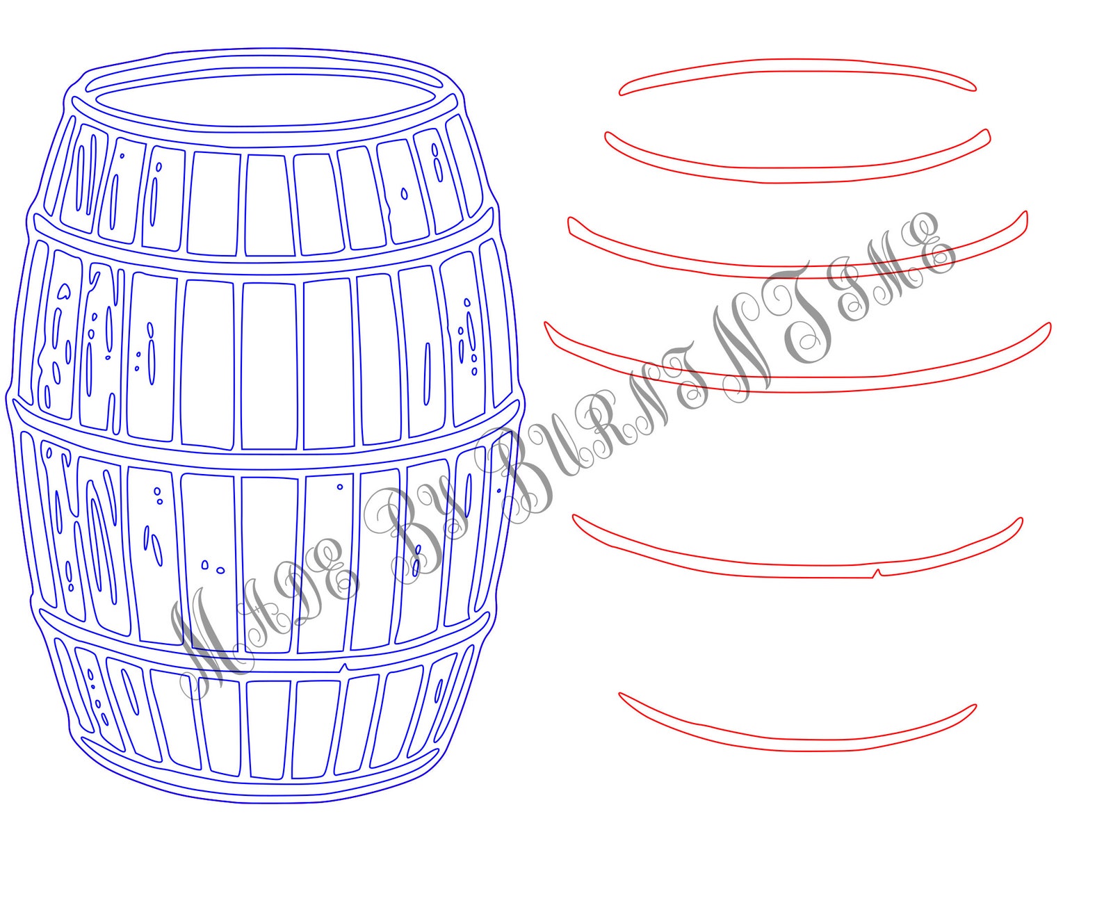 Whiskey Barrel .SVG Laser File - Etsy