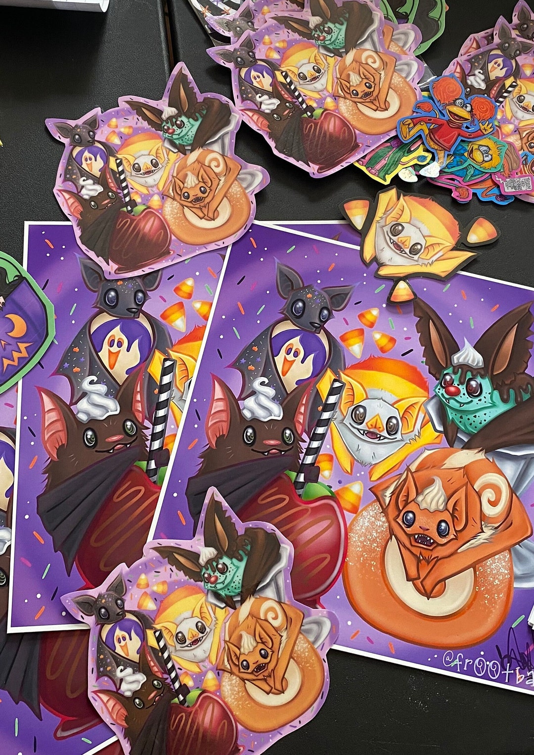 Dessert Bats Sticker. - Etsy