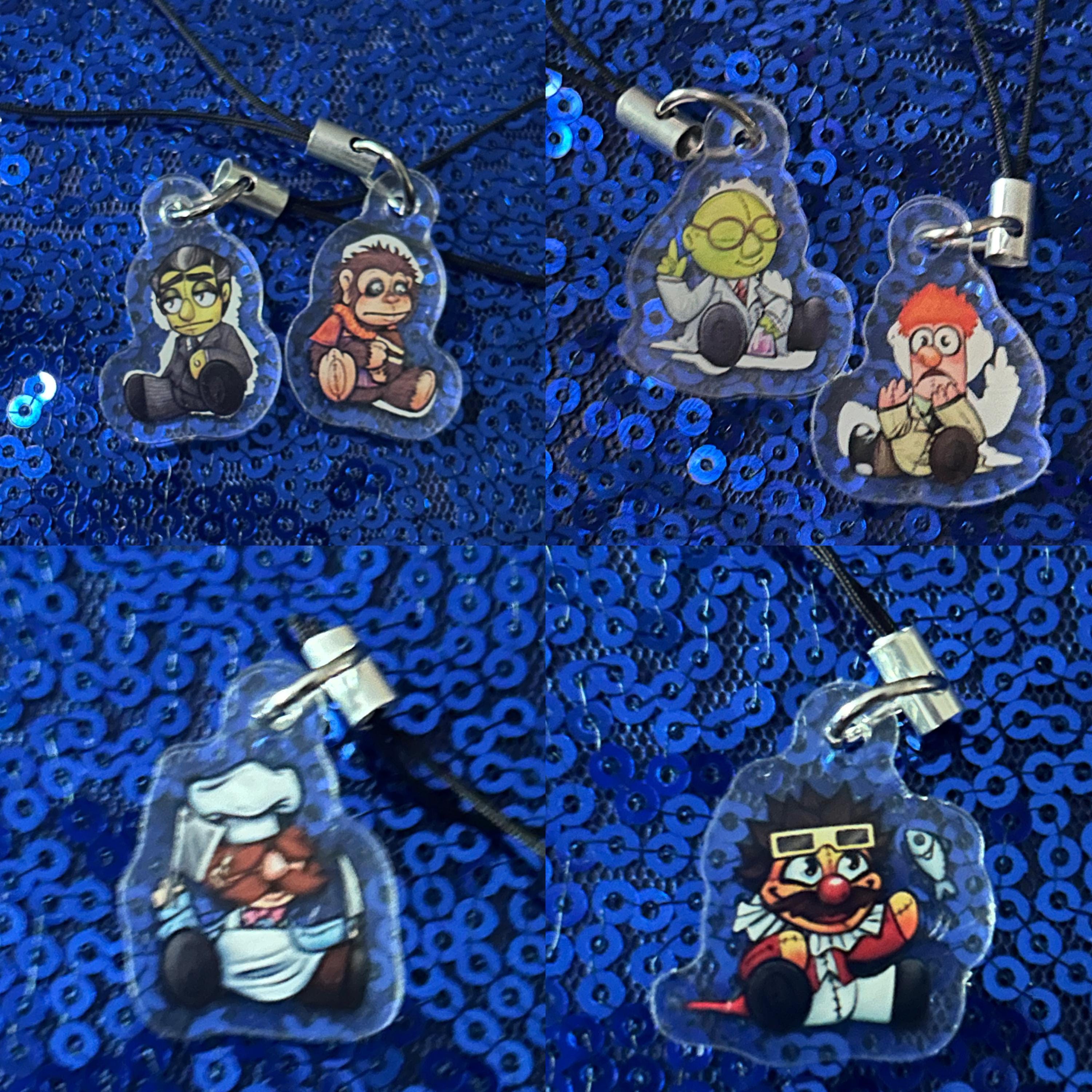 Muppetational Phone Charms/tiny Keychains. - Etsy
