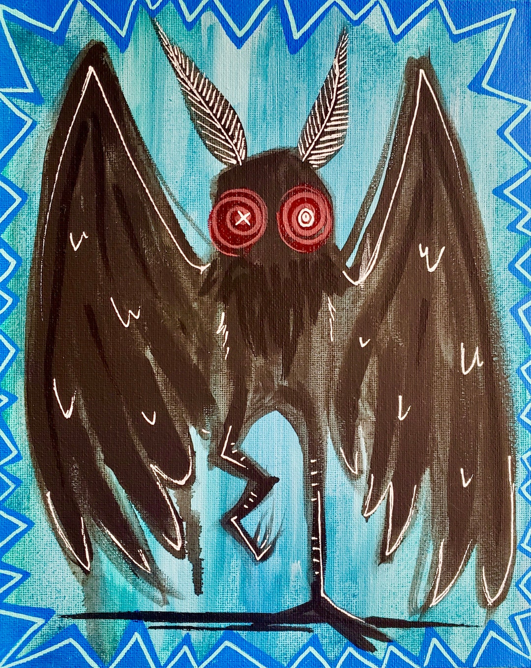 Mothman Print. - Etsy