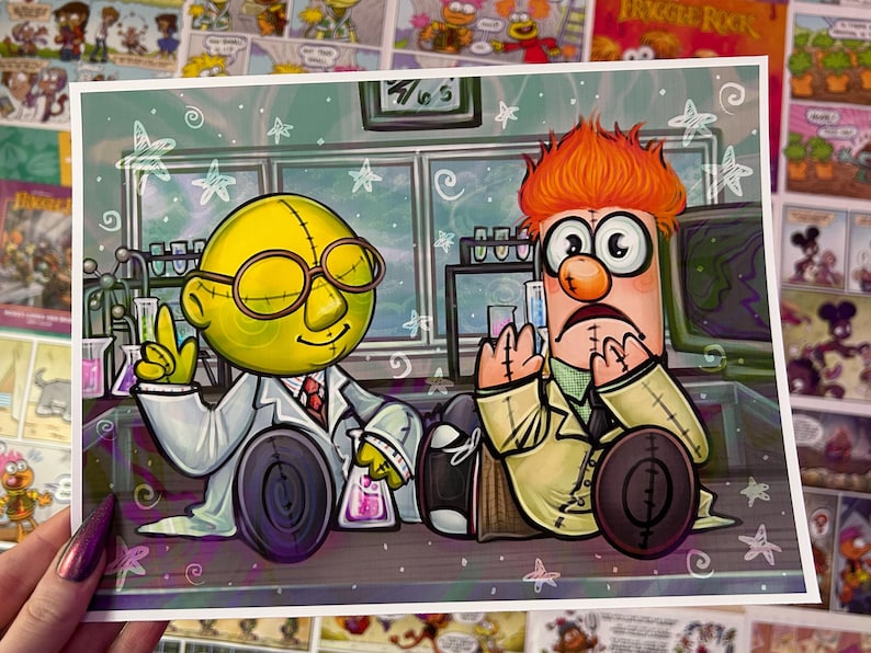 Muppet Labs Bunsen & Beaker Print. - Etsy
