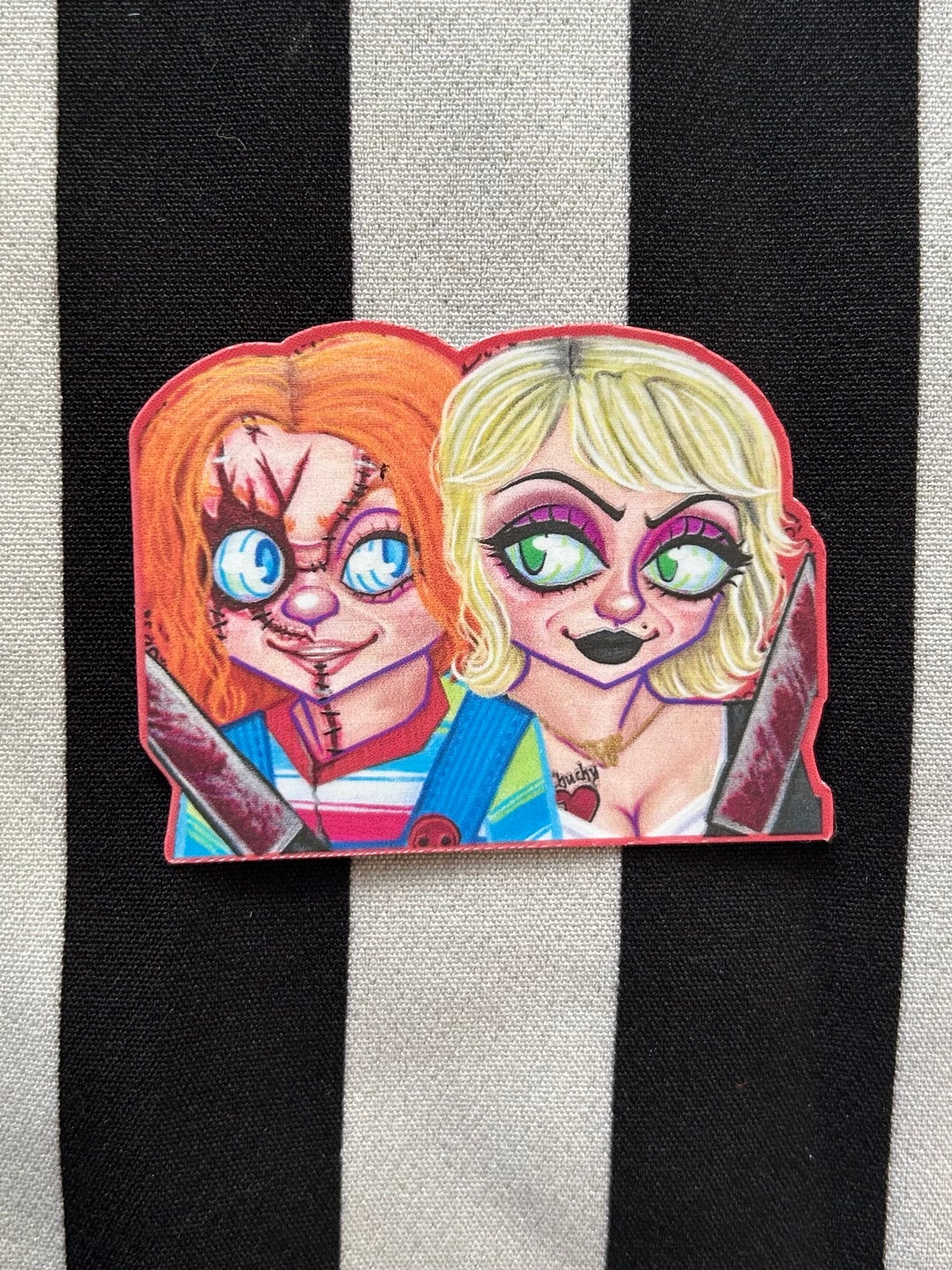 Chucky & Tiffany Sticker. - Etsy