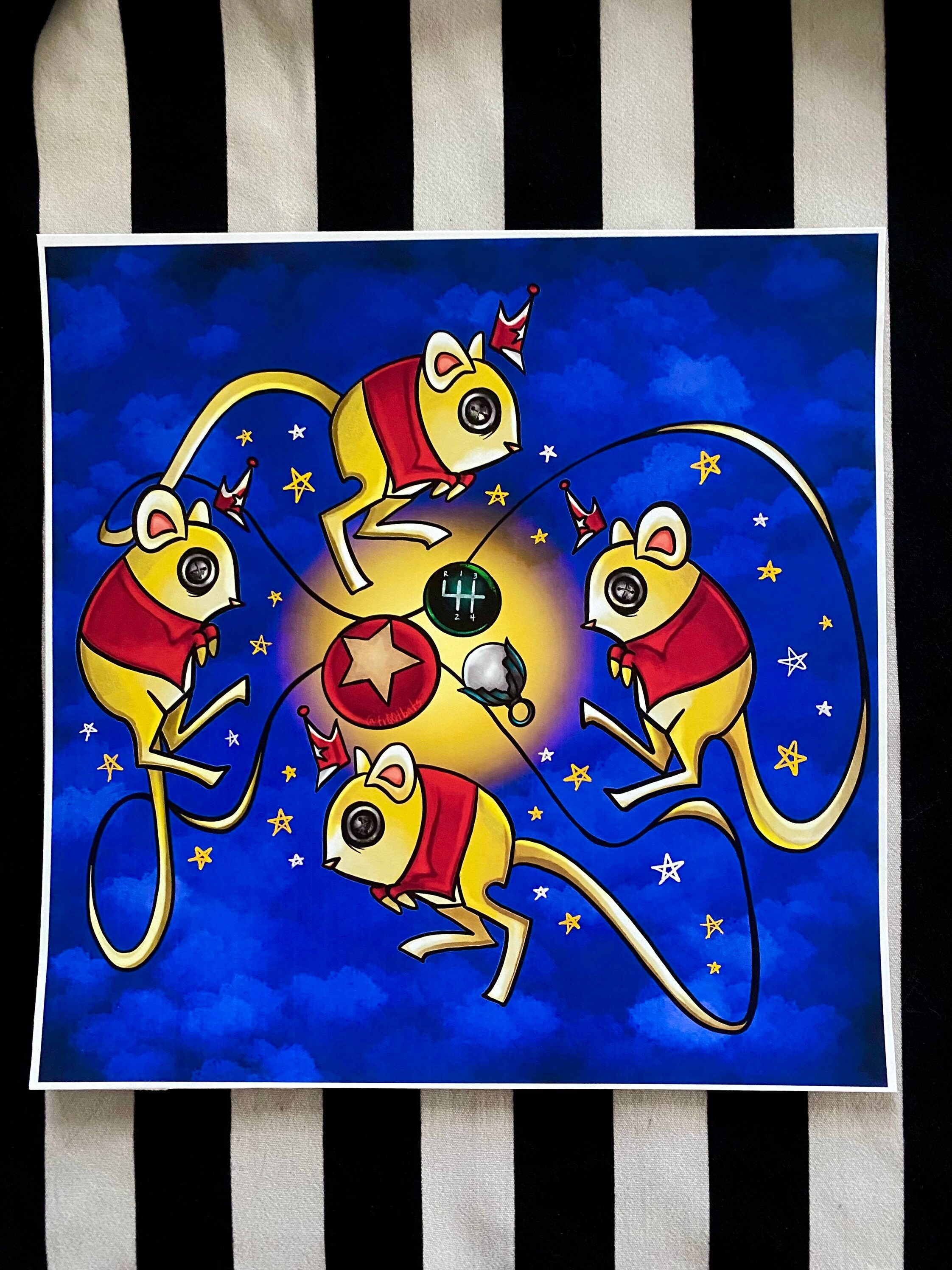 Jumping Mice Print. - Etsy