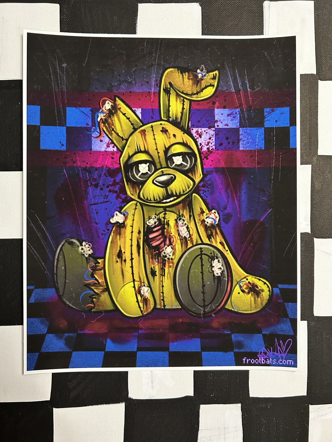 Fnaf Springtrap / Plushtrap Print. - Etsy