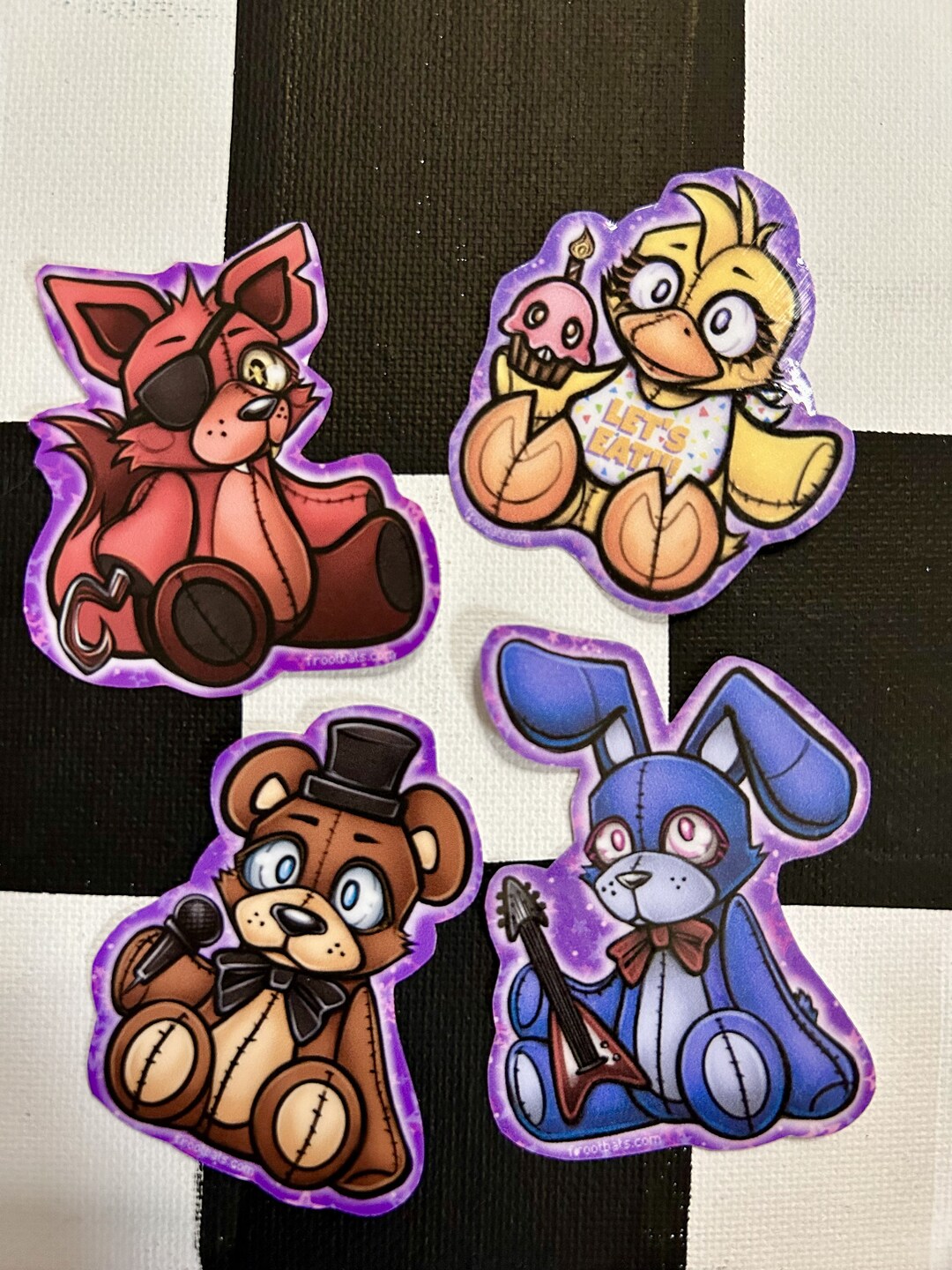 Og Fnaf Plushy Style Stickers. - Etsy