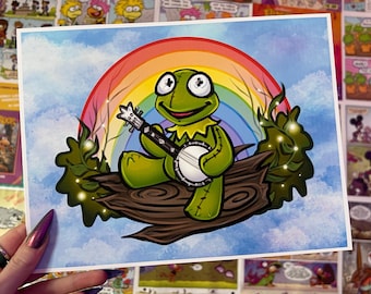 Kermit the Frog Rainbow Connection 8x10 Signed Print - Etsy